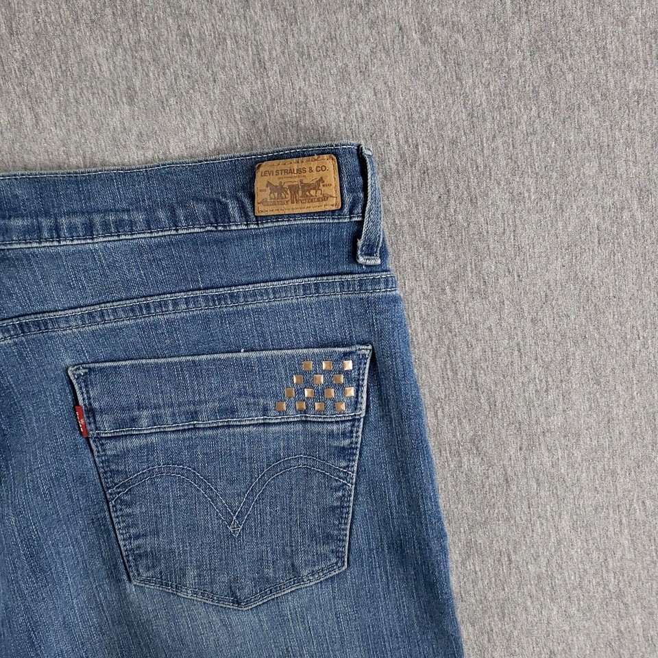 Levi's 512 Perfectly Slimming Sz 16 Straight Leg Jeans Soft Stretch ...