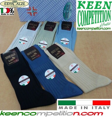 6 PAIA EDY CALZE CORTE SANITARIE UOMO FILOSCOZIA CALZINI COTONE FILO DI ...