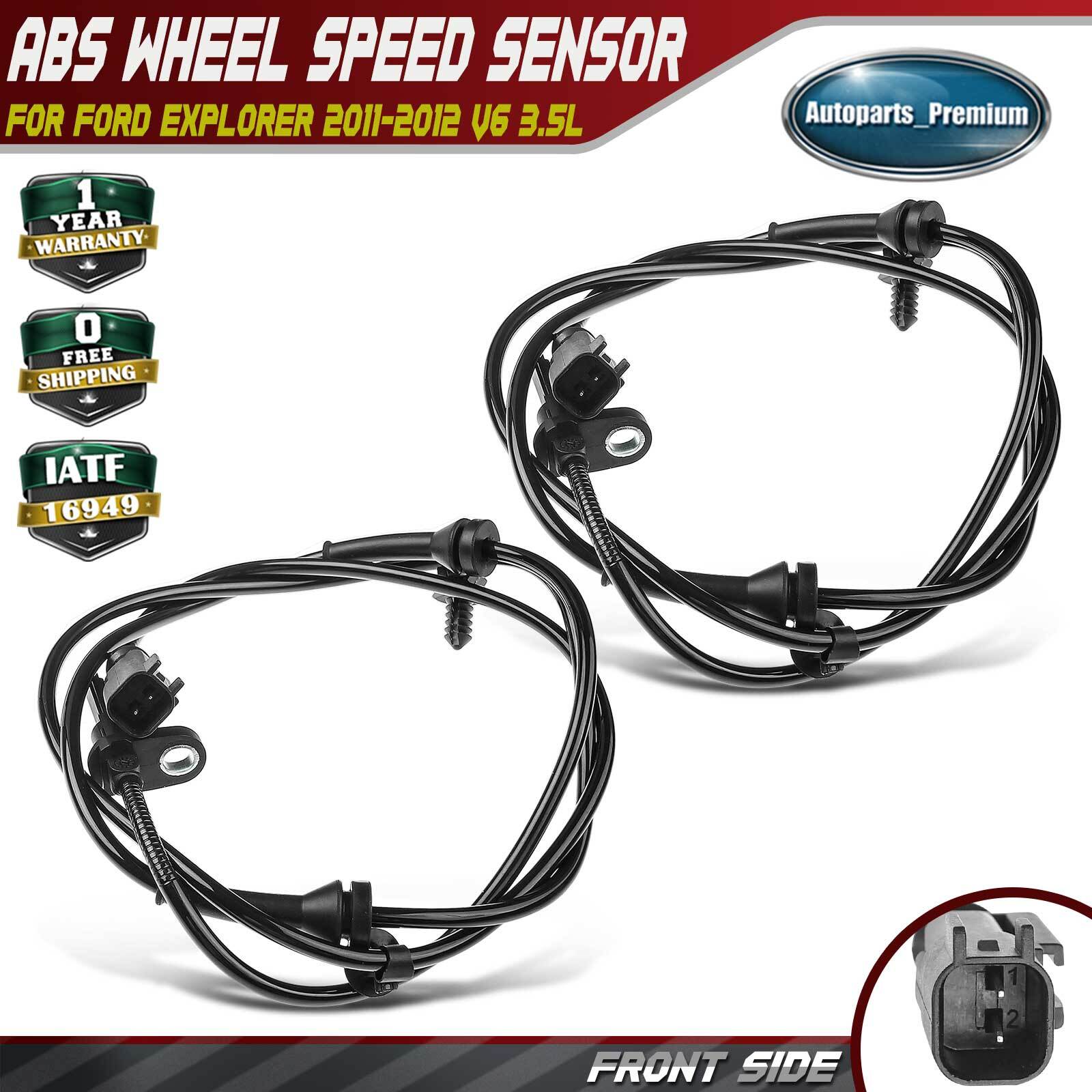2Pcs New Front Left and Right ABS Wheel Speed Sensor for Ford Explorer ...