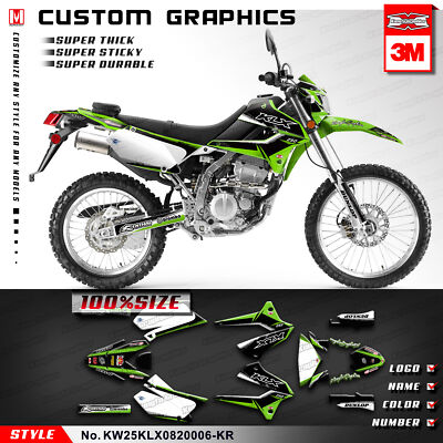 KLX250 Graphics Custom Decal Vinyl Sticker for KLX 250 S D-Tracker X ...