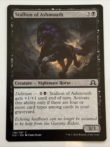 MTG Shadows over Innistrad Stallion of Ashmouth 136/297 LP | eBay