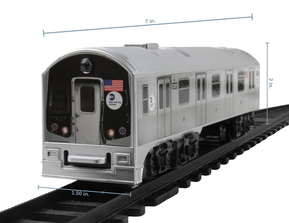 New York MTA New York City 3 Pc. Battery Operated Train Set with Track ...