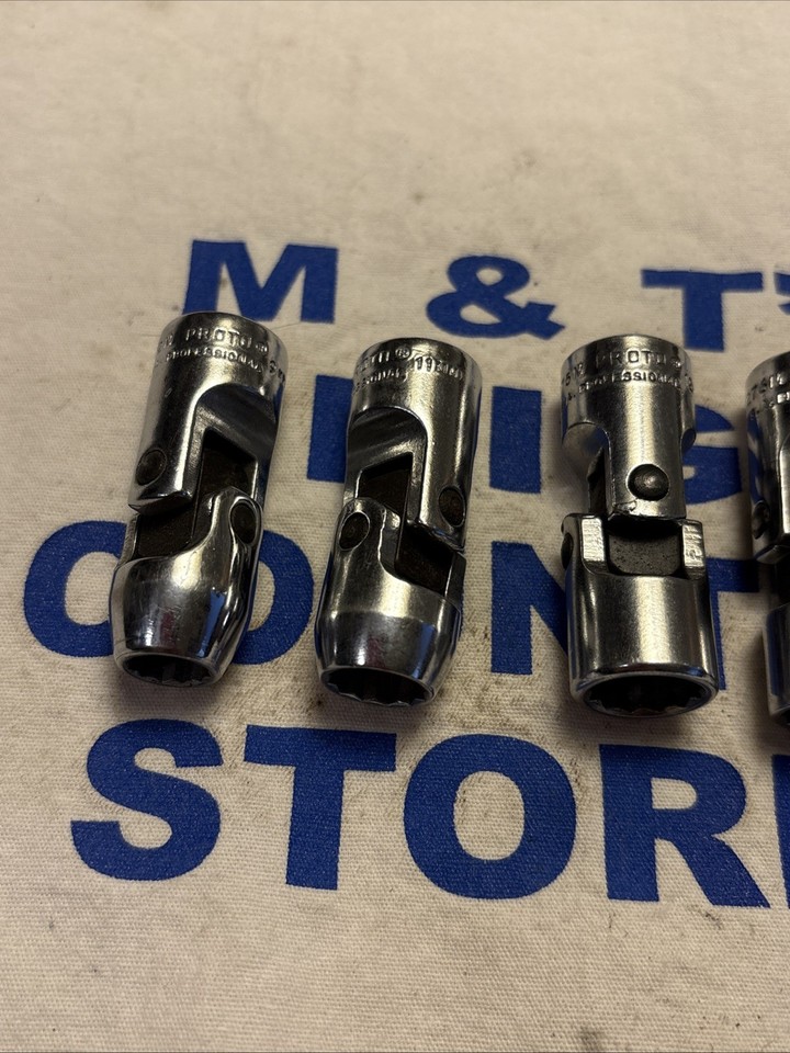 Proto Professional USA 3/8" Drive 6pc 12pt Metric Swivel Socket Set 9mm ...