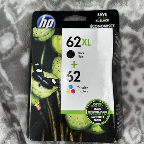 HP 62XL Black 62 Tri-Color Ink Cartridge | eBay
