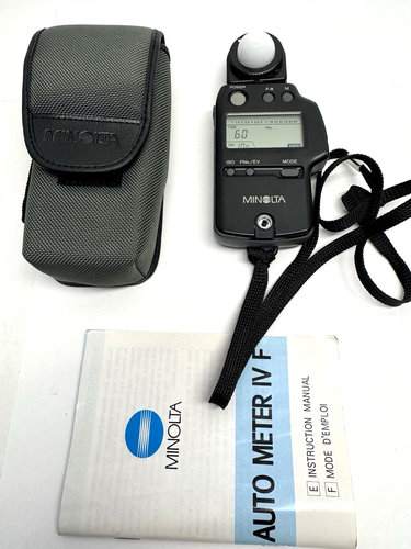 Konica Minolta Flash Meter V 5 Exposure Light Meter w/Case, Manual Made ...