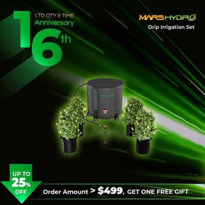 New Mars Hydro Foldable Bucket Drip Irrigation Kits for 8 Indoor ...