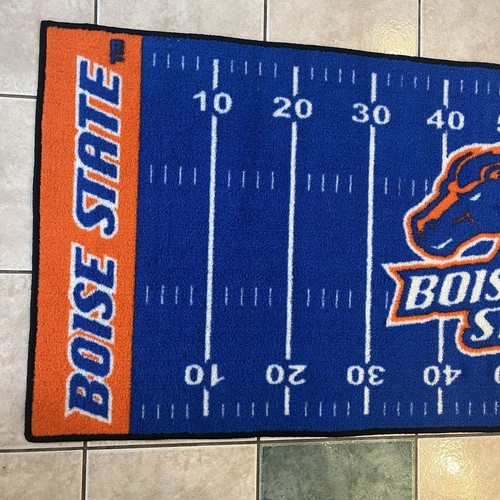 Boise State Broncos Football Field Rug Carpet Mat 70" X 28" Runner Man ...
