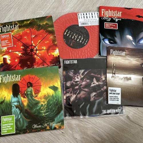 Fightstar Vinyl Collection X6 7’ Records Busted Rare | eBay