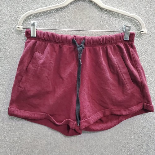 Pink Victorias Secret Women Activewear Shorts Small Maroon Sweats Logo ...