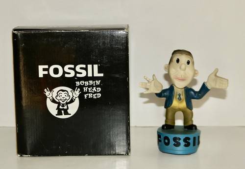 FOSSIL Bobbin' Head Fred advertising nodder bobble head figure | eBay