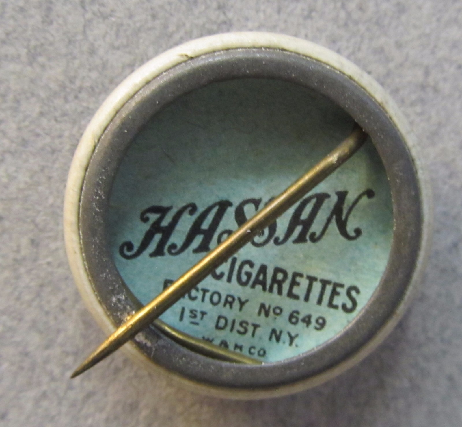 1910 George McManus SO LONG! Hassan Cigarettes pinback button * | eBay