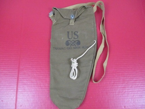 WWII US Army Airborne Paratrooper M2A1 Training Gas Mask Carry Bag ...
