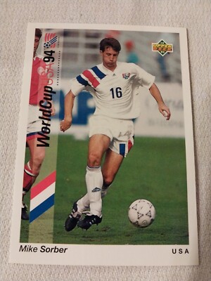 1993 MIKE SORBER UPPER DECK TEAM USA WORLD CUP SOCCER CARD #16 | eBay