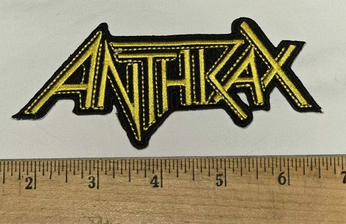 Anthrax embroidered fabric logo iron-on patch thrash metal band | eBay