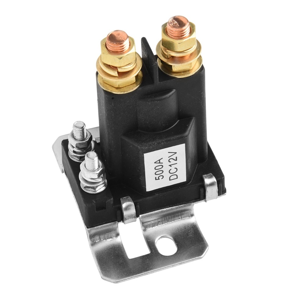 For Electrical Circuits 500A DC 12V Relay 12V Auto Relay Black Phenolic ...