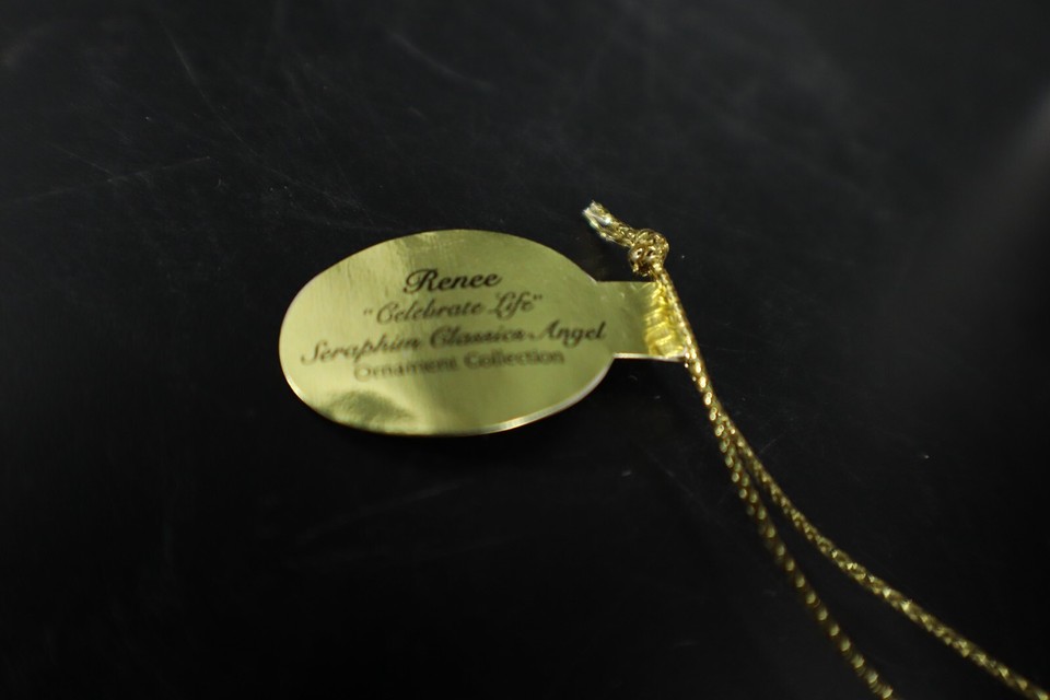 Seraphim Classics Heirloom Ornament RENEE Celebrate Life Angel by Roman ...