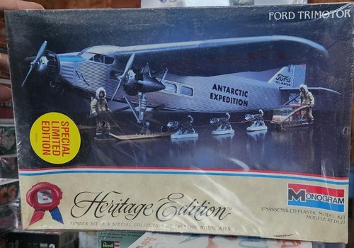 1983 Monogram Heritage Edition 1/77 Scale Ford Trimotor Airplane Kit ...