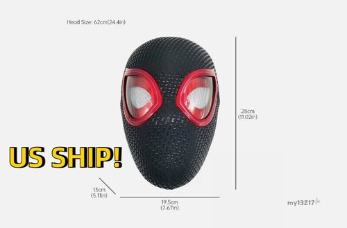 Spider-Man Miles Wearable Mask Moving Eyes Winking Lenses Remote ...