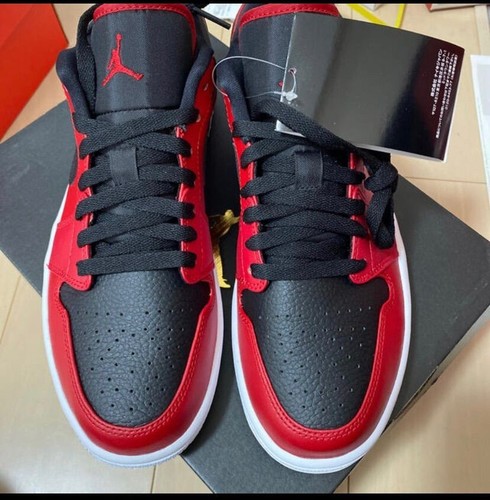 Nike Air Jordan 1 Low GYM RED/BLACK 553558-605 US9 w/Box New | eBay