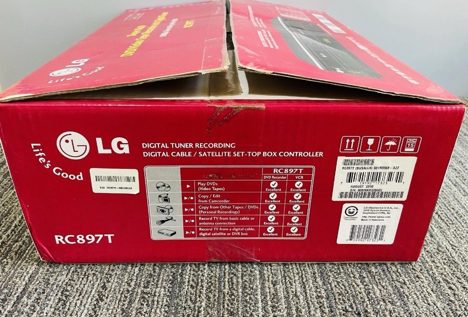 LG RC897T DVD VCR Combo Player VHS to DVD Recorder HDMI 1080p Digital ...