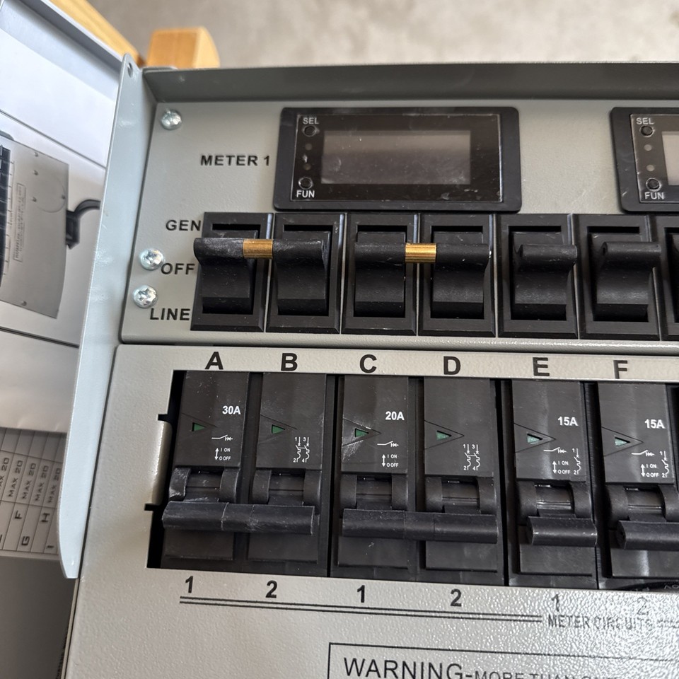 Generator Transfer Switch,50A Pro/Tran2 10-Circuit 2 Manual Transfer ...