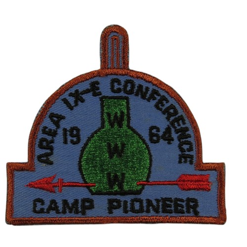 1964 Area IX-E Meeting TX Camp Pioneer Patch BRN Bdr (TS1138) | eBay