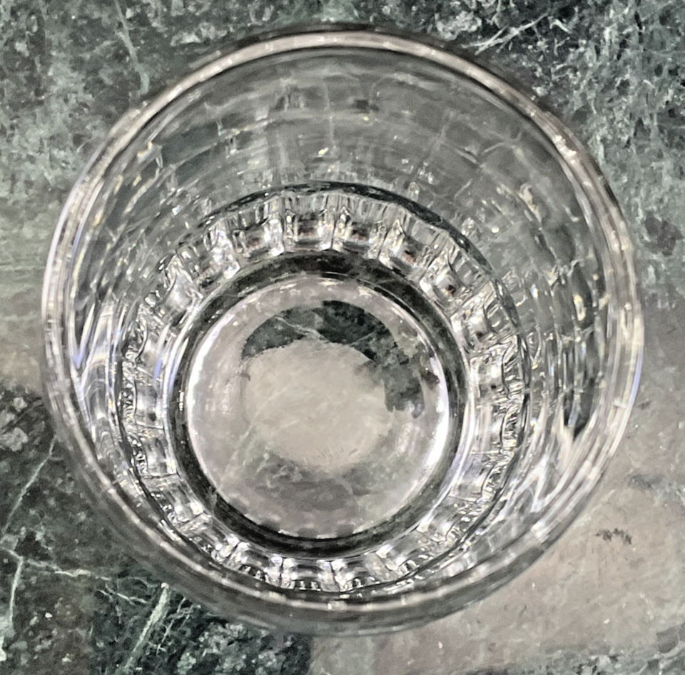 VTG Anchor Hocking Water Glass Barrel Shaped Ribbed Base 8oz Rocks ...