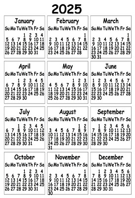 PLAIN YEARLY VERTICAL LOCKER OFFICE KITCHEN FRIDGE 2025 MAGNETIC ...