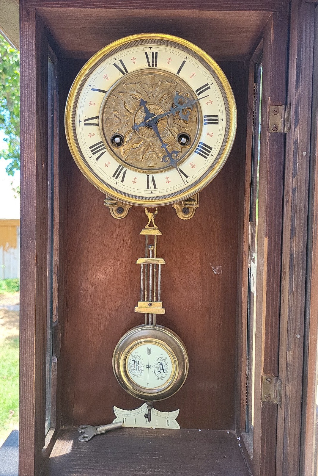 Antique German Wall Clock | eBay