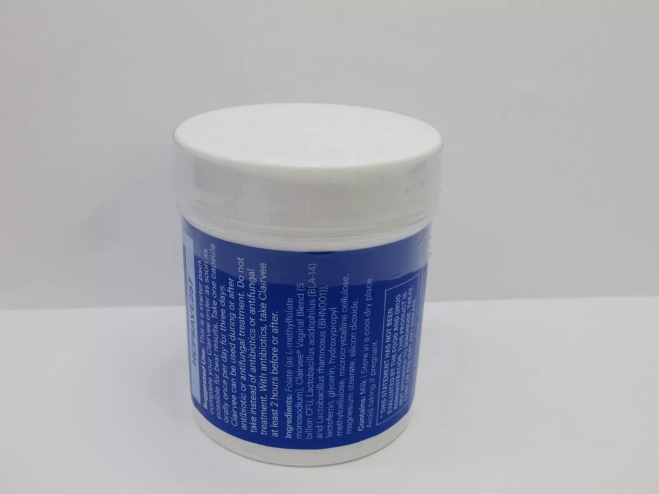 BONAFIDE CLAIRVEE VAGINAL PROBIOTIC 75 CAPSULES (25 BOTTLES x 3 ...
