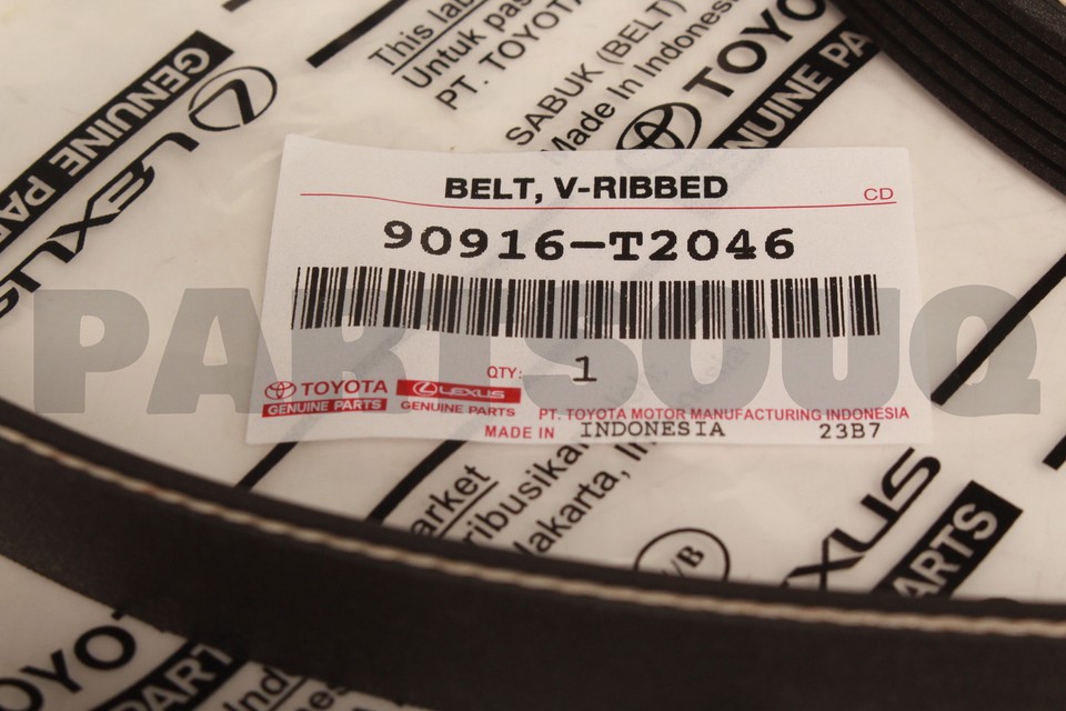 90916T2046 Genuine Toyota BELT, V-RIBBED 90916-T2046 | eBay