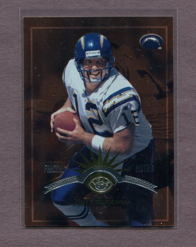 STAN HUMPHRIES SAN DIEGO CHARGERS 1997 LEAF NFL FOOTBALL FRACTAL MATRIX ...