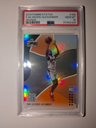 2018-19 Panini Status - Rookies 1 Shai Gilgeous-Alexander #106 Orange ...