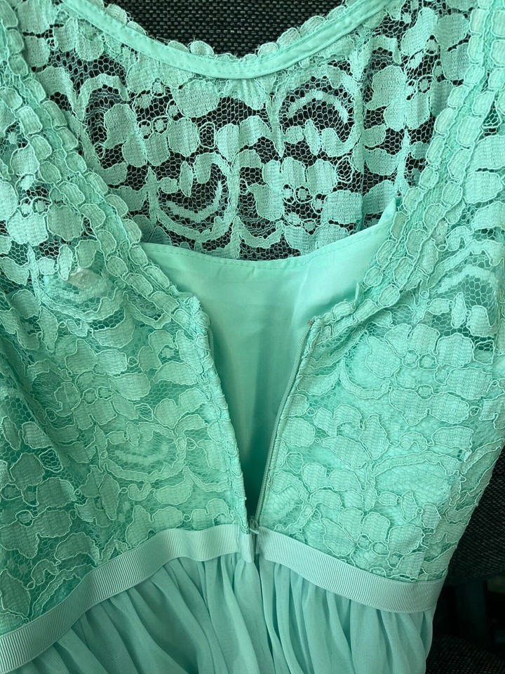 Bridesmaid Formal Mint Green Dress Size 10 Ebay