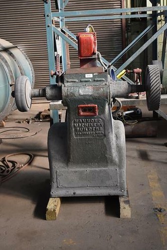 14" HAMMOND "3-ROL" DOUBLE END SPEED LATHE BUFFER w/(2) BACKSTAND ...