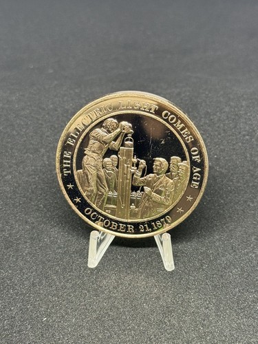 The Electric Lights Comes of Age coin - October 21, 1879 | eBay