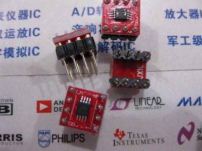1x OPA827 MSOP to DIP8 Low-Noise High-Precision JFET-Input Op Amp ...