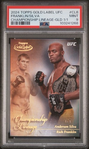 1/1 Franklin / Silva Championship Lineage Gold 2024 Topps Gold Label ...