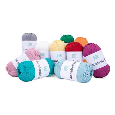 (39,50€/kg) 100g Happy Hobby Annabelle II Garn Universal Wolle zum ...
