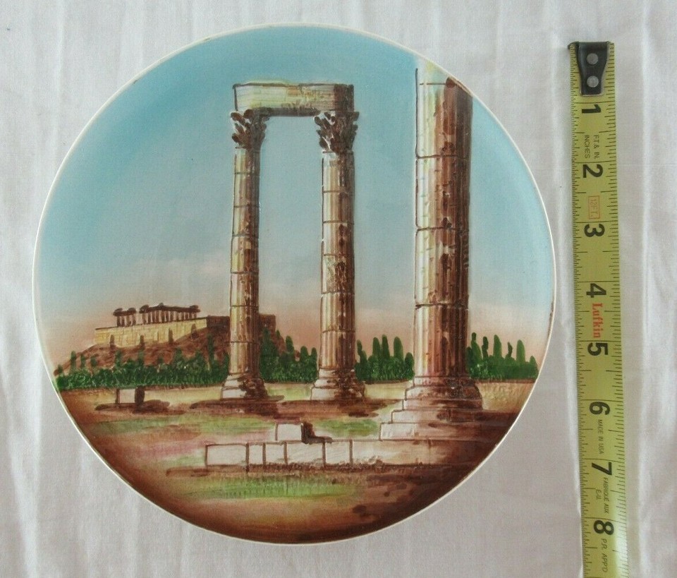 Greek Parthenon and Columns Relief Collector Plate Handmade in Athens ...
