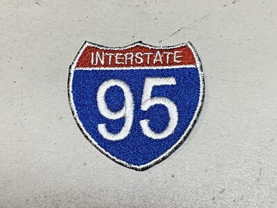 CUSTOM MADE Embroidered I-95 Interstate 95 Patch IRON ON | eBay