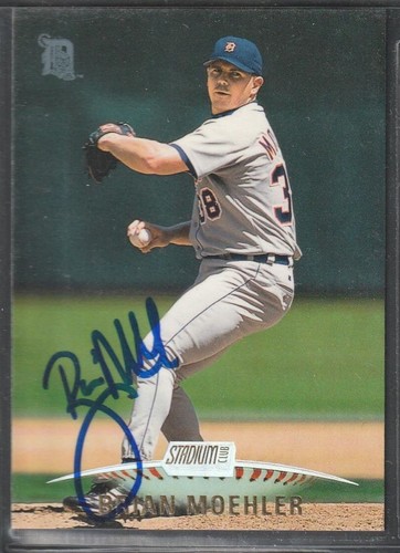 400, Original Autograph, Brian Moehler; Detroit Tigers, 1999 Stadium ...