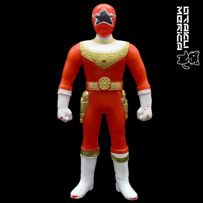 Bandai 1994 Chouriki Sentai Ohranger Red Ranger - Sofubi Figure 4.75in ...