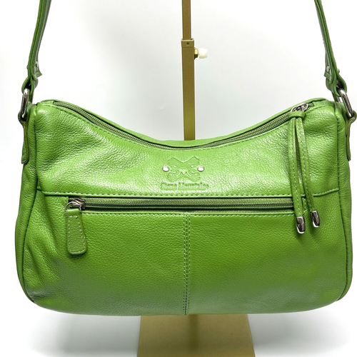 Stone Mountain Women’s Leather Shoulder Bag Purse Spring Green ...