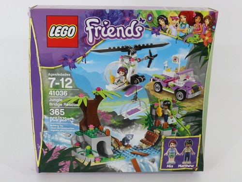 Lego Friends Jungle Bridge Rescue Partly Built Set 41036 W/ Box ...