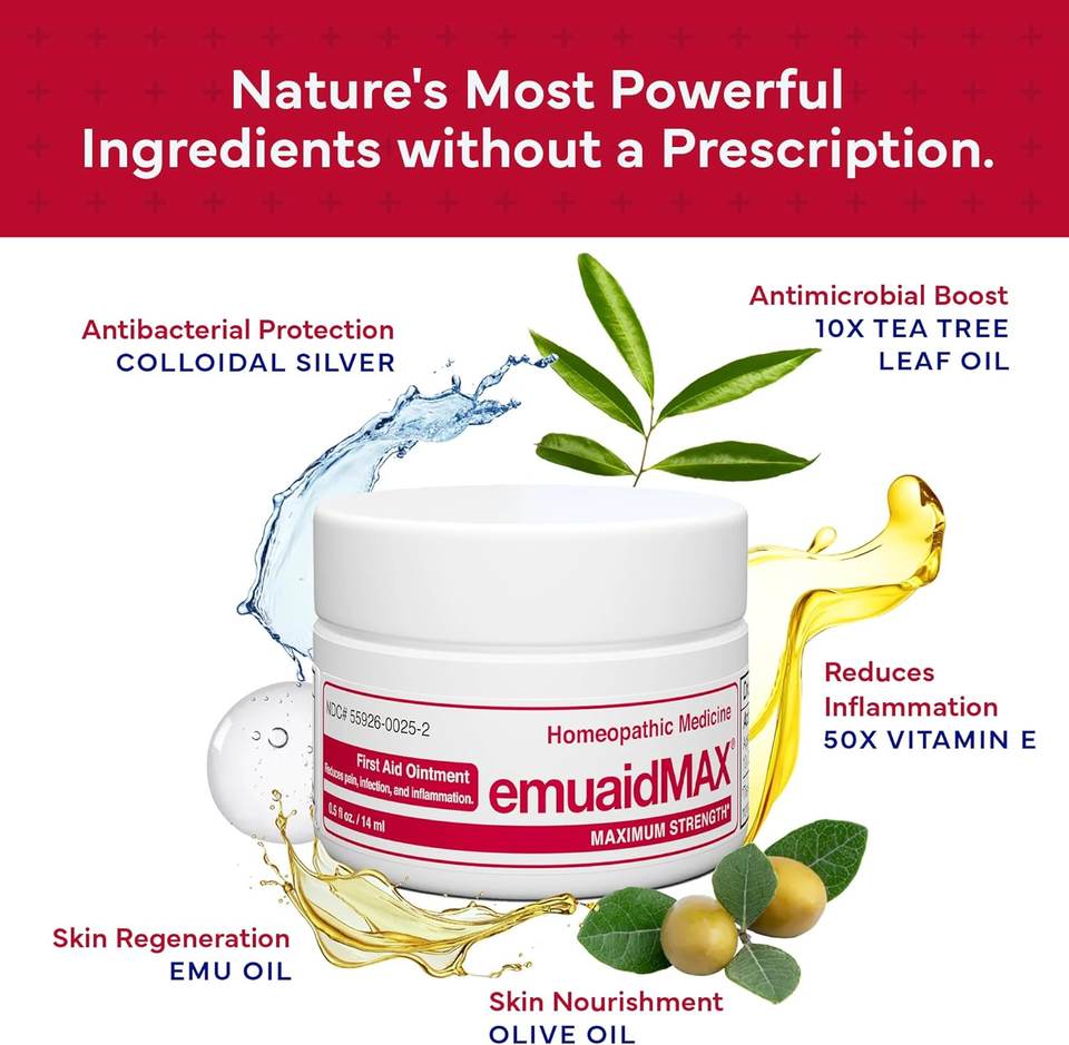 Emuaid EMUAIDMAX Ointment for Itchy Skin Conditions | Maximum Strength ...