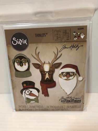 Cool Yule Santa Christmas Sizzix Thinlits Metal Die Set by Tim Holtz 663099 NEW | eBay