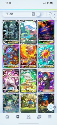 Stacked Pokemon TCG account 1400+ cards lvl 24 Chase card Mewtwo | eBay