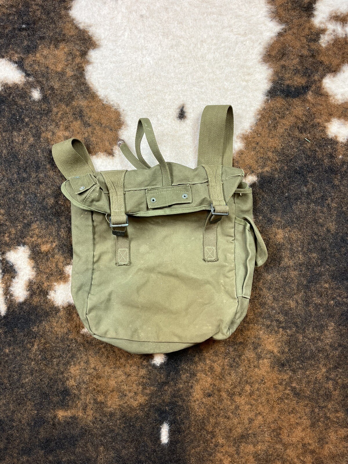 Vintage 1940s WWII Era Canvas Field Bag Backpack Rucksack | 40s WW2 ...