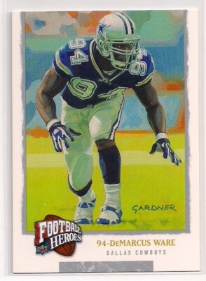 2008 DEMARCUS WARE UD HEROES #25 *GREEN* 091/350 DALLAS COWBOYS DENVER ...